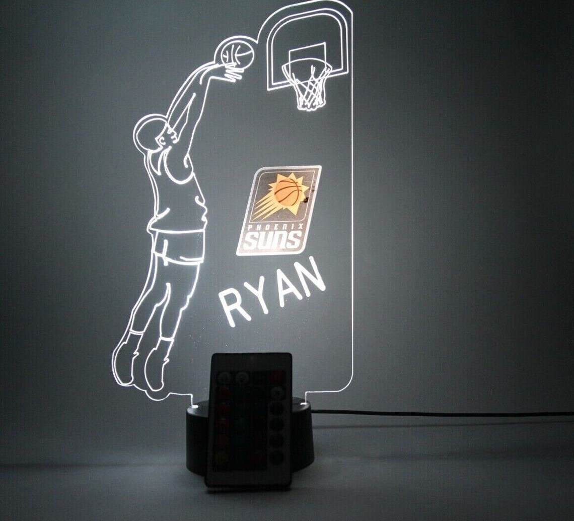 Phoenix Suns Basketball Player Sports Night Light up Table - Etsy