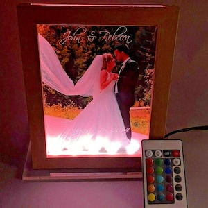 Large Custom Free Standing Picture Photo Frame With Your Photo UV ...