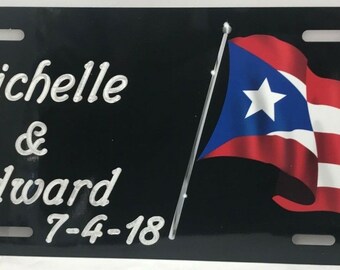 Custom Puerto Rico License Plate - Etsy