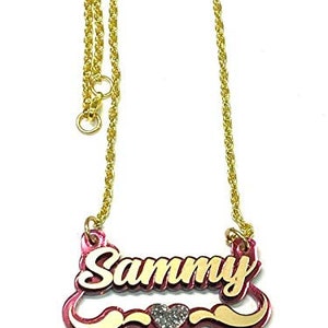 Personalized Name Plate Custom Name Necklace Nameplate Name Laser Cut ...