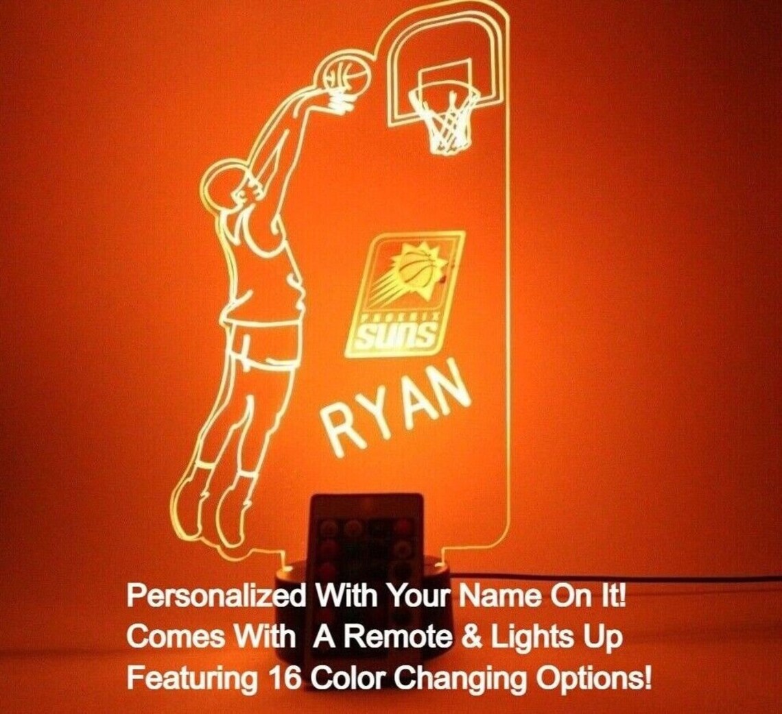 Phoenix Suns Basketball Player Sports Night Light up Table - Etsy