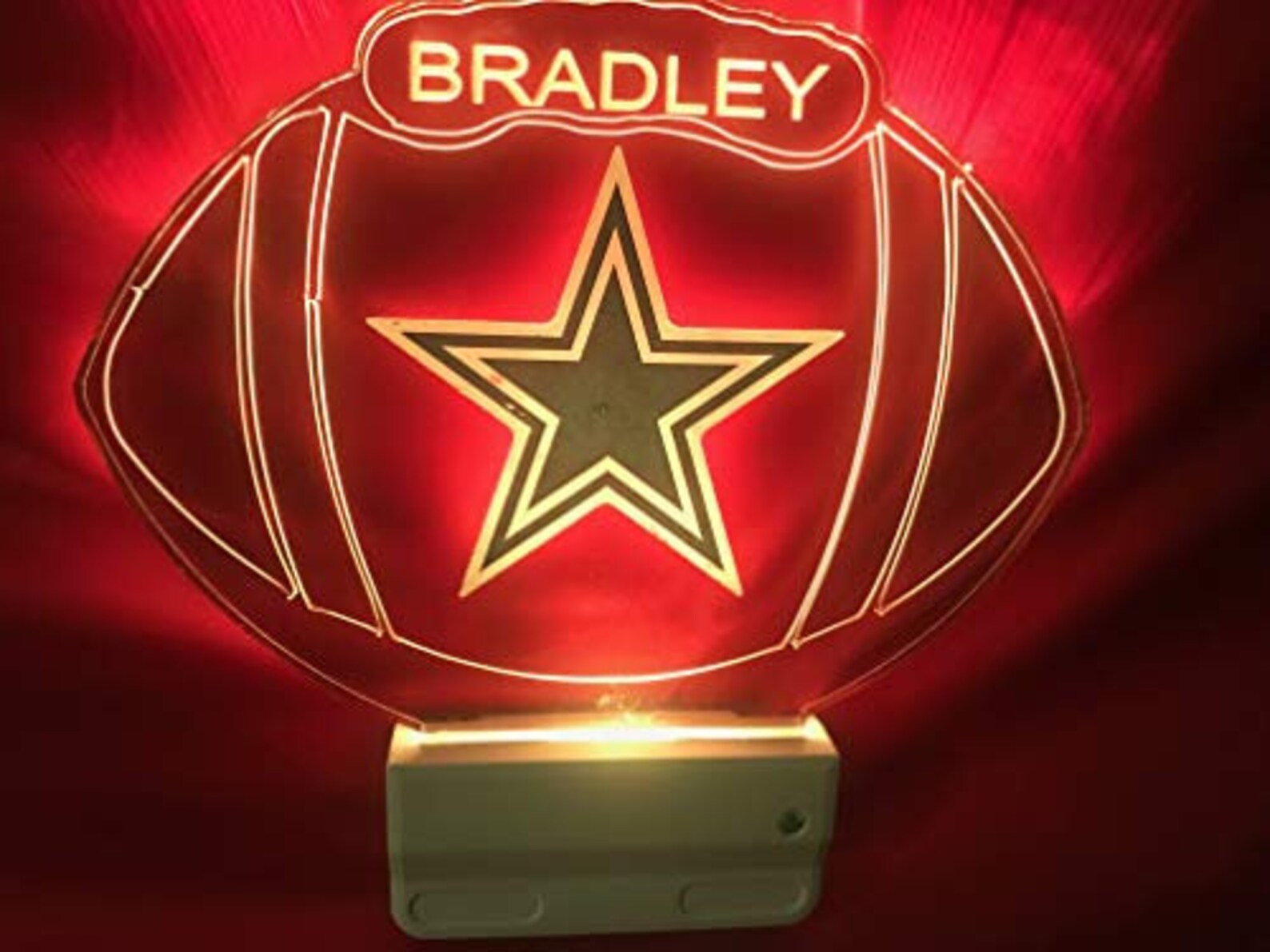 Dallas Cowboys Sports Football Night Light Multi Color - Etsy