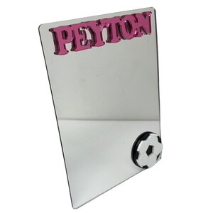 Soccer Ball Locker Mirror Personalized Back to School Magnetic Sports ...