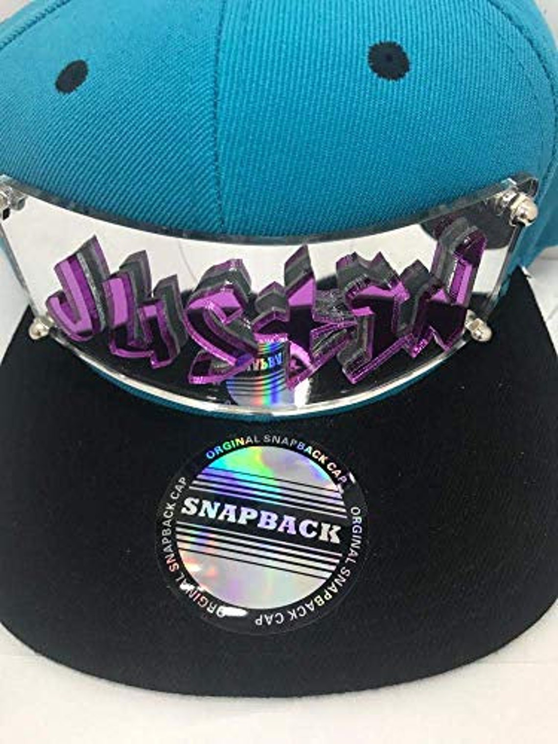 Personalized Custom Snapback Hat Six Panel Flat Bill Snap Back | Etsy