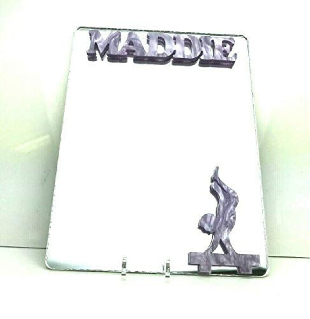Gymnasts Gymnastics Locker Mirror Personalize Back to School Magnetic ...
