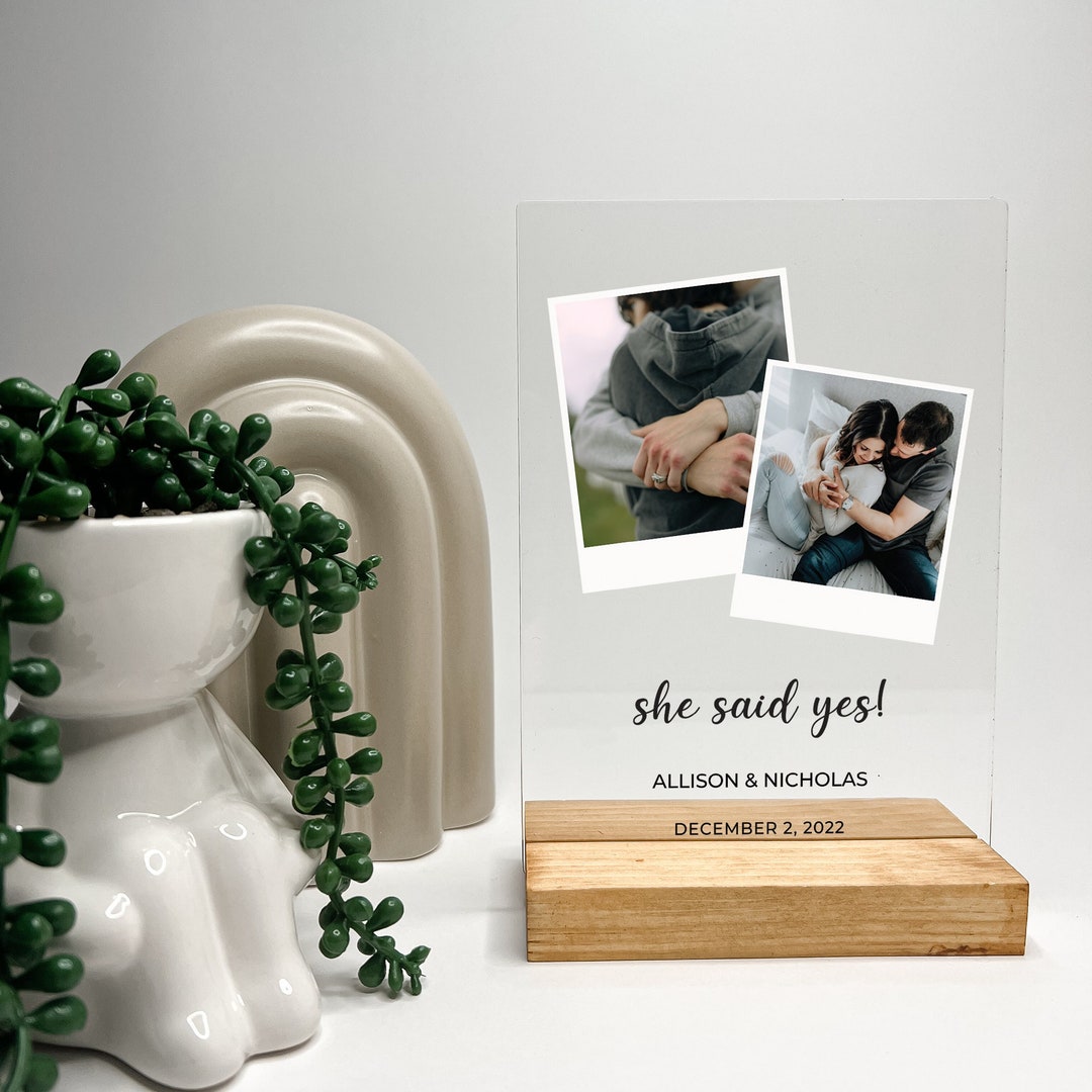 Personalized Photo Plaque W Stand Photo Collage Best Friend Gifts ...