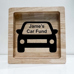 Personalized Car Savings Piggy Bank for Boys - Car Custom Name Money ...