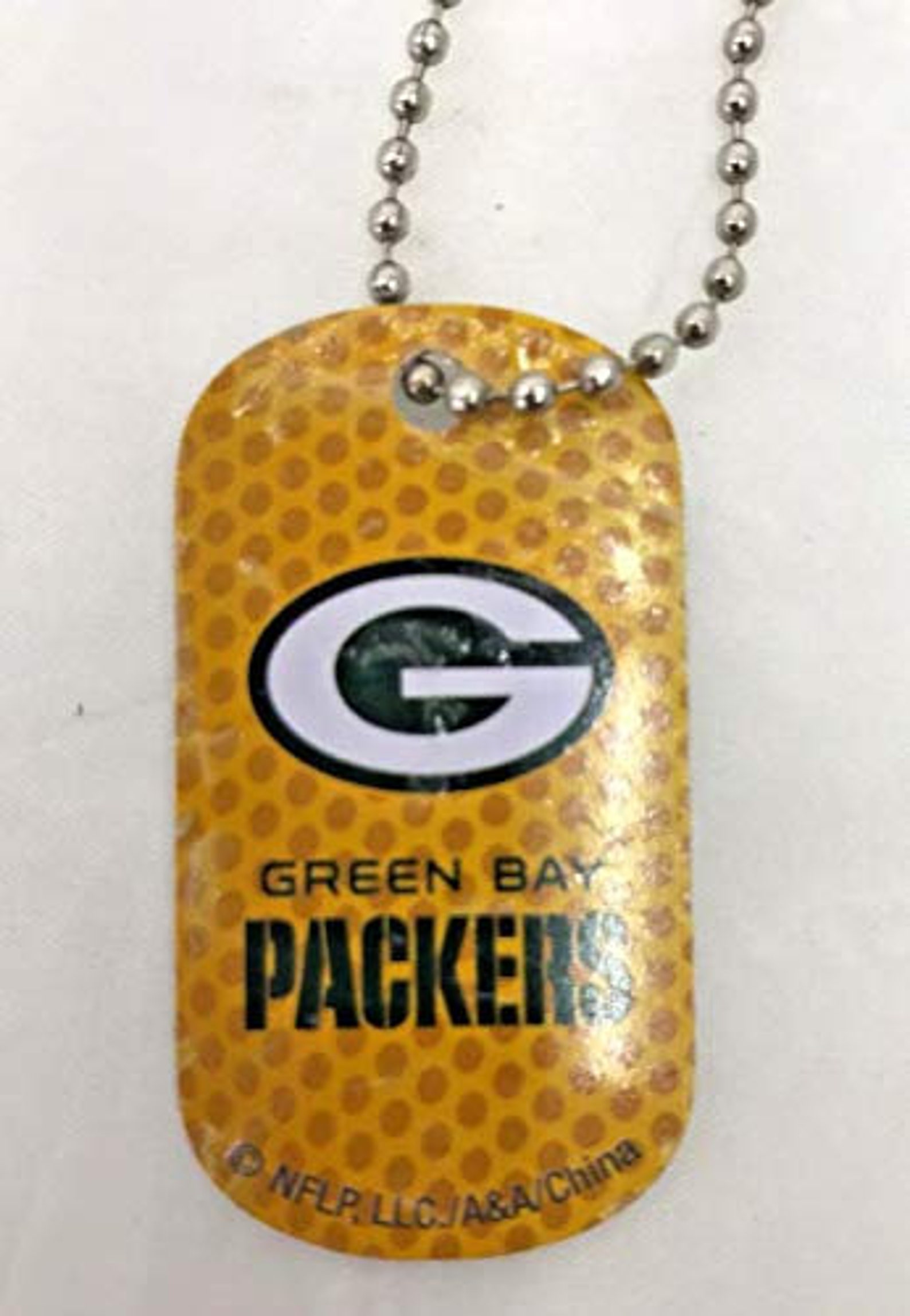 Green Bay Packers Football Dog Tag Chain Personalized Custom - Etsy