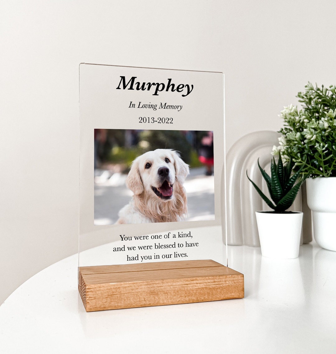 Custom Personalized Photo Picture Plaque in Loving Memory Condolence ...