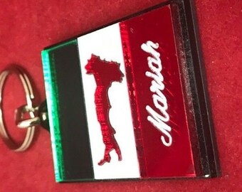 Italy Flag Keychain - Etsy