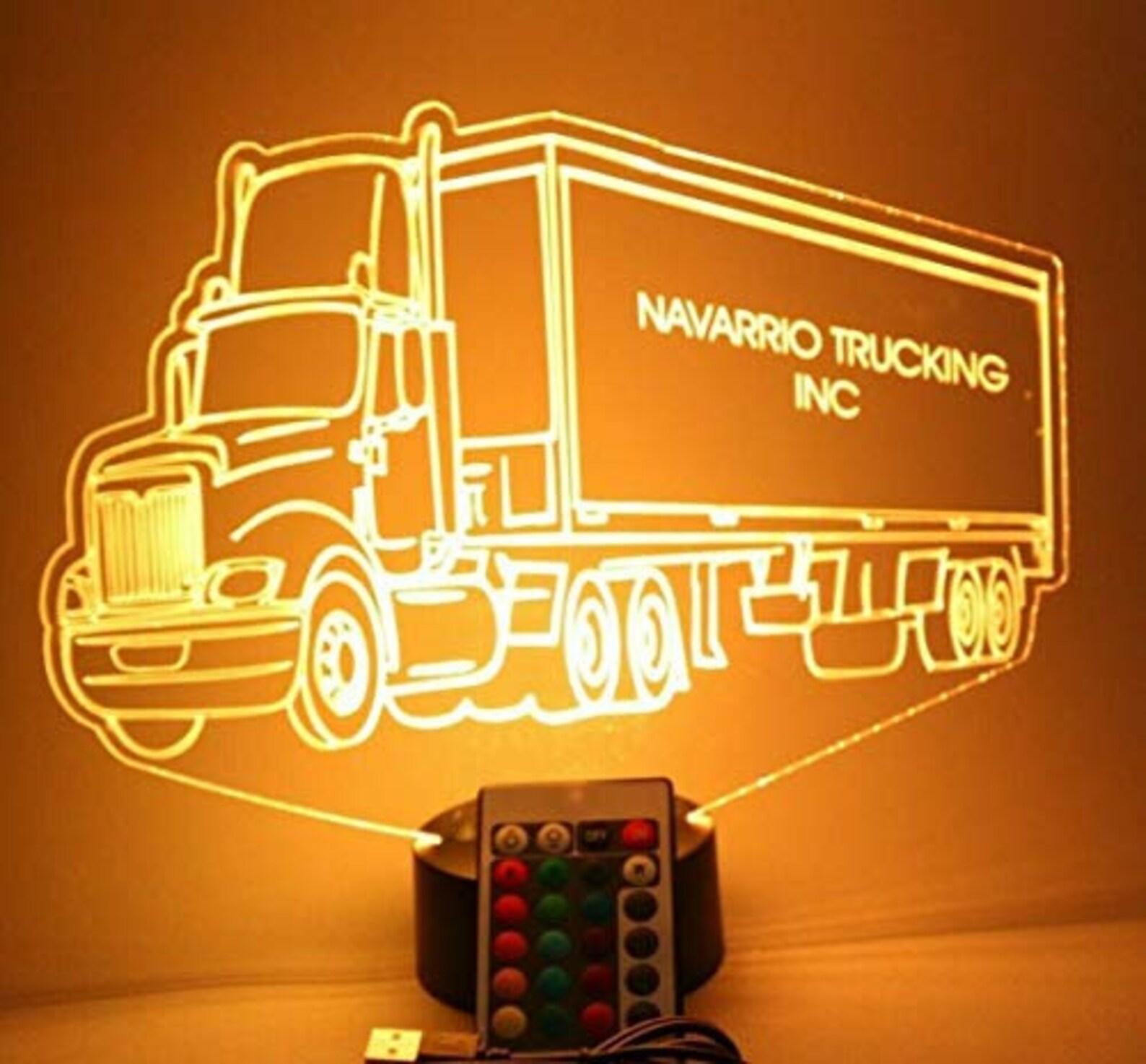 Tractor Trailer 18 Wheeler Night Light up Table Desk Lamp LED - Etsy