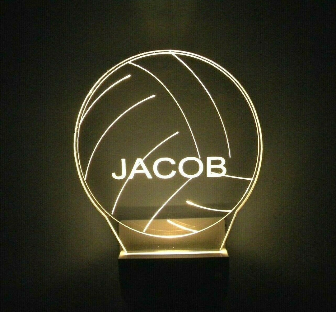 Volleyball Night Light Multi Color Personalized LED Volley Ball Wall ...