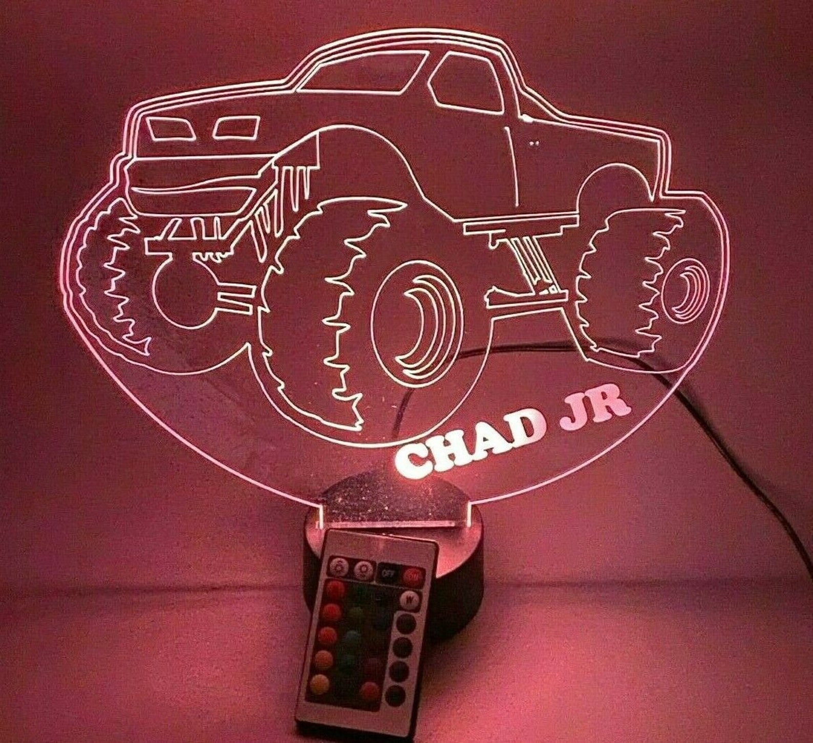 Monster Truck 4x4 Offroad Night Light up Table Desk Lamp LED ...