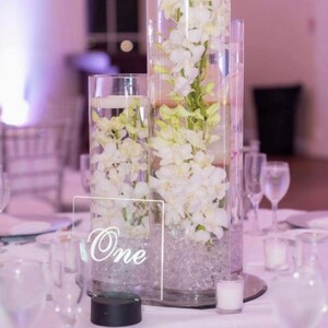 Custom Picture Light up LED Table Party Centerpiece Table Number ...