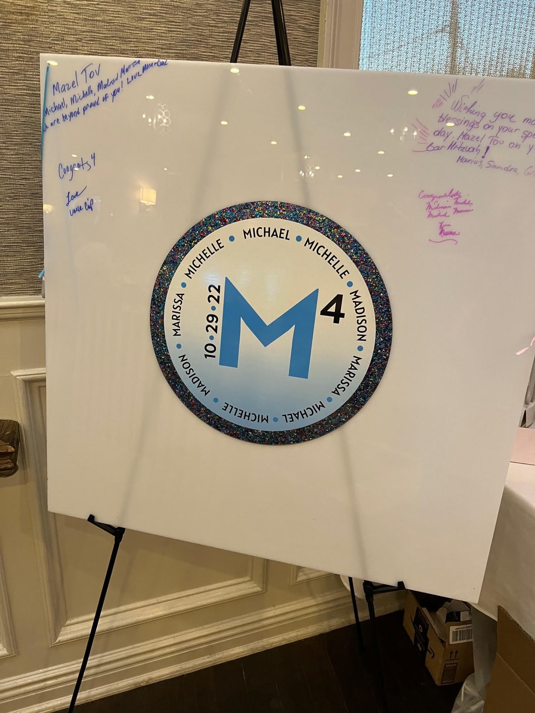 Personalized Custom Sign in Board Display Gift Party Table Decor Any ...