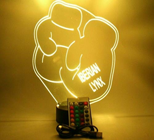 Boxing Gloves Sports Night Light up Table Desk Lamp LED - Etsy Israel