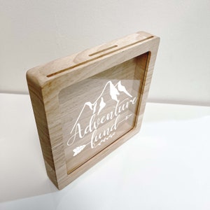 Personalized Wooden Money Box for Men, Custom Money Box, Family Couples ...