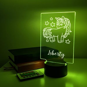 Custom Personalized Picture LED 16 Color Light up Lamp Stand - Etsy
