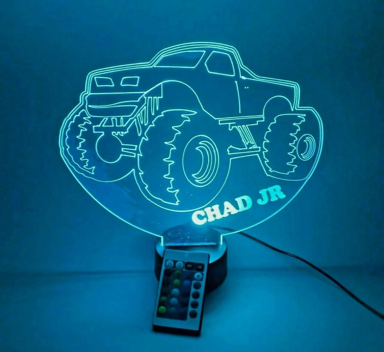 Monster Truck 4x4 Offroad Night Light up Table Desk Lamp LED ...