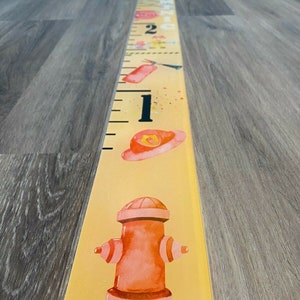 Custom Personalized Measurement Ruler Premium Acrylic Firefighter Fire ...