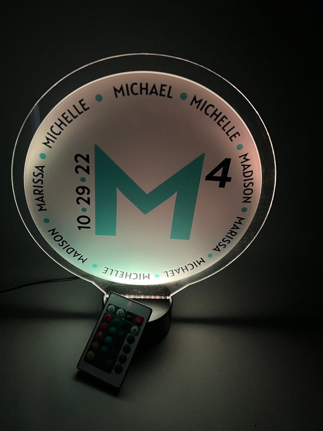 Custom Picture Light up Table Party Centerpiece Featuring Your Logo or ...