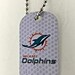 Miami Dolphins Football Dog Tag Chain Personalized Custom Name - Etsy