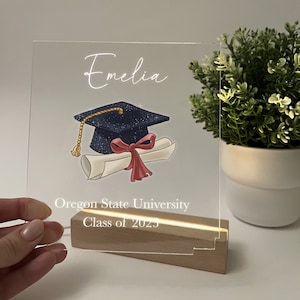 Personalized Photo Picture LED Wood Light up Stand Plaque Custom ...