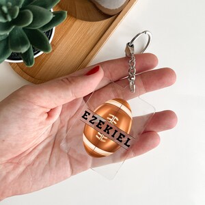 Football Ball Sports Player Team Keychain Personalized Custom Name Free ...