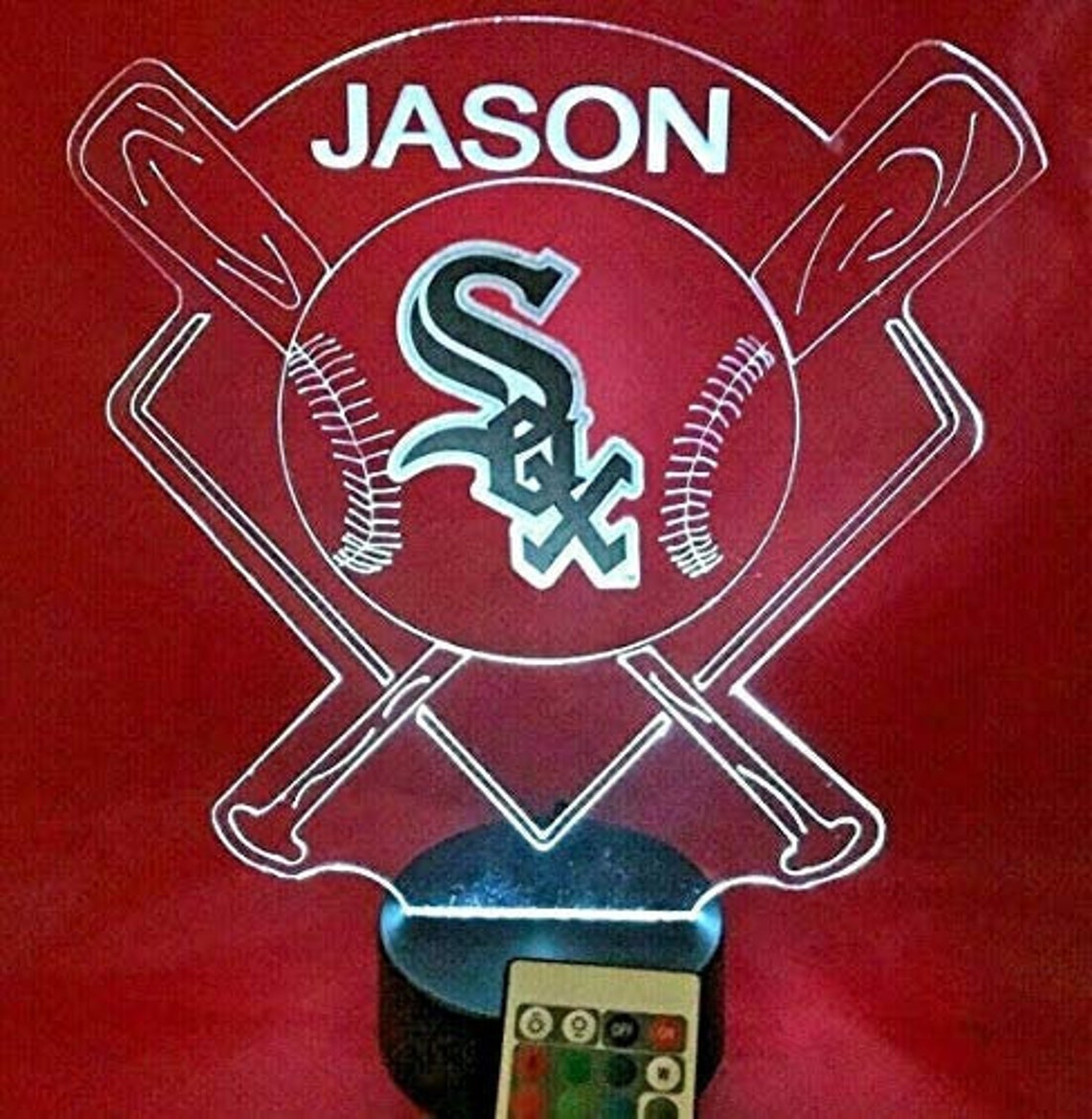 Chicago White Sox Night Light up Table Lamp Baseball Stadium | Etsy