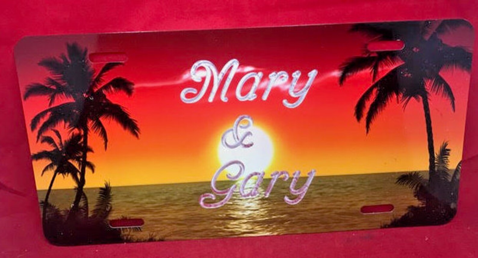 Palm Tree Scenic Personalized Custom License Vanity Plate Free Engraved ...