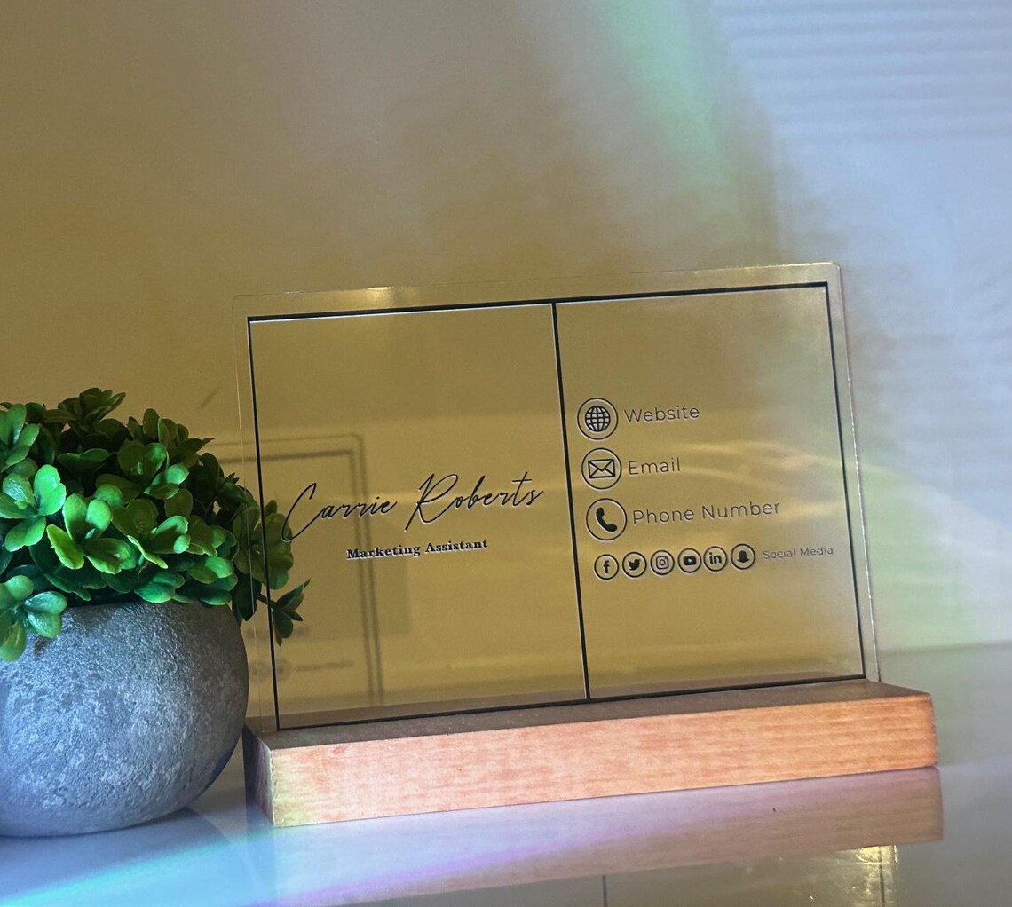 Nameplate Stand Plaque Custom Office Decor | Desk Name Plate ...
