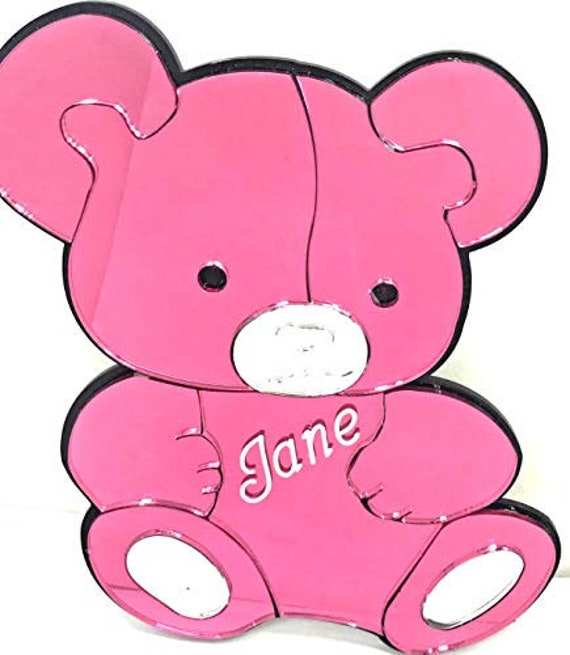 Teddy Bear Wall Art Design Home Decor Hanging Personalized | Etsy