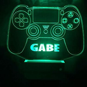 Video Game Console Controller Night Light Multi Color Personalized ...