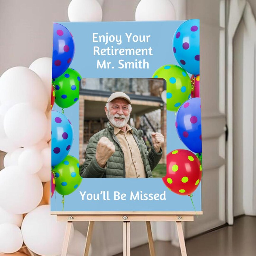 Acrylic Party Sign in Boards With Photo Logo Personalized Happy ...