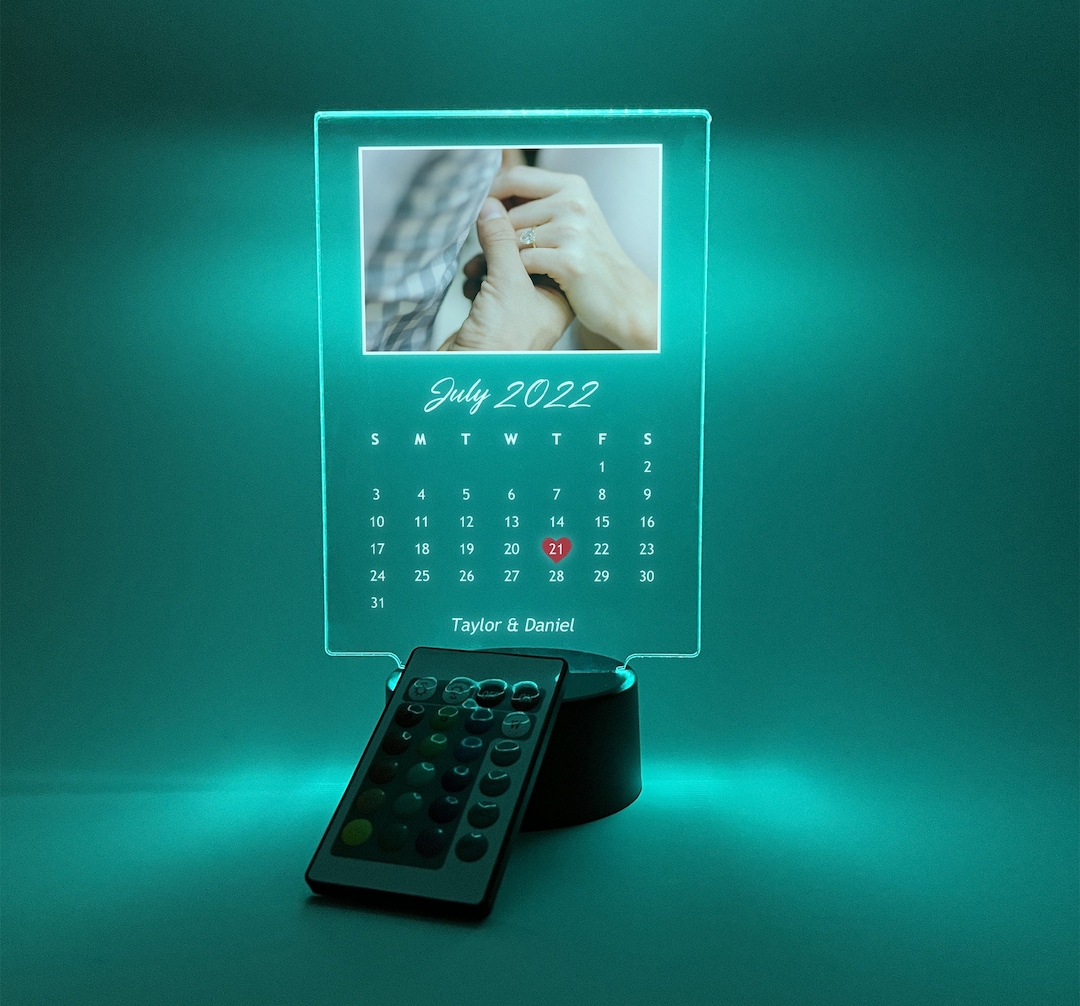 Custom Personalized Night Light Photo Picture LED Light Stand ...