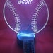 Softball Diamond Ball Sports Night Light up Table Desk Lamp LED ...