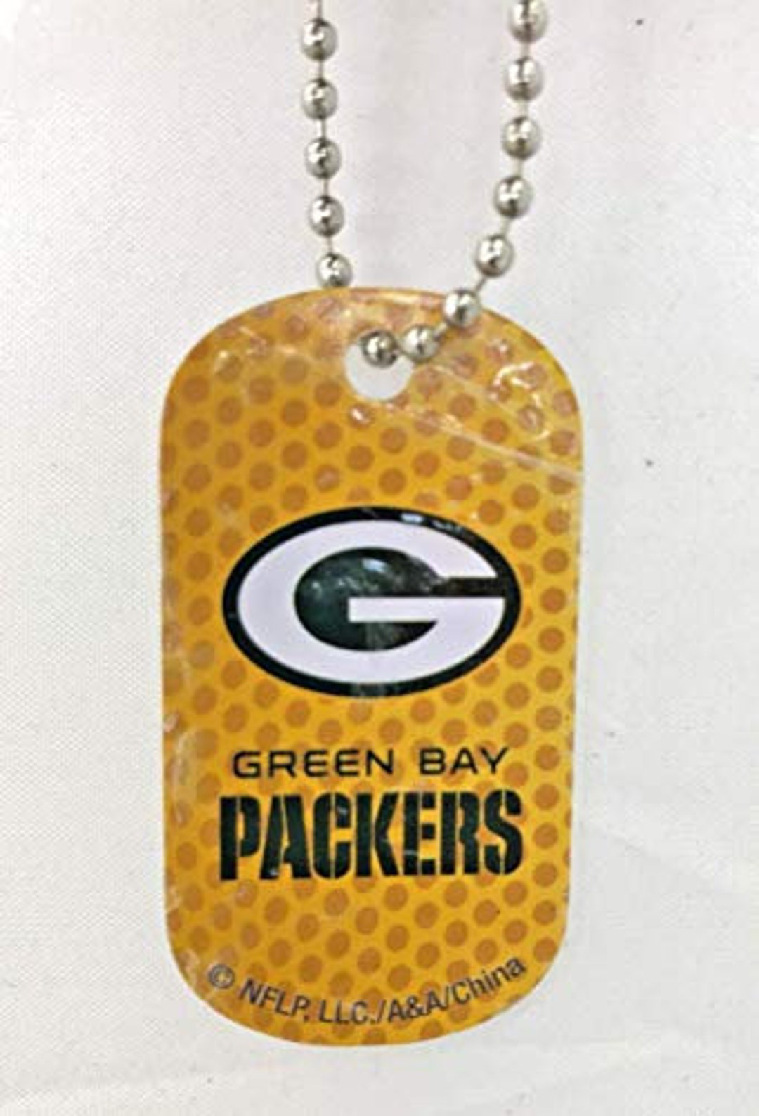 Green Bay Packers Football Dog Tag Chain Personalized Custom Name Free ...