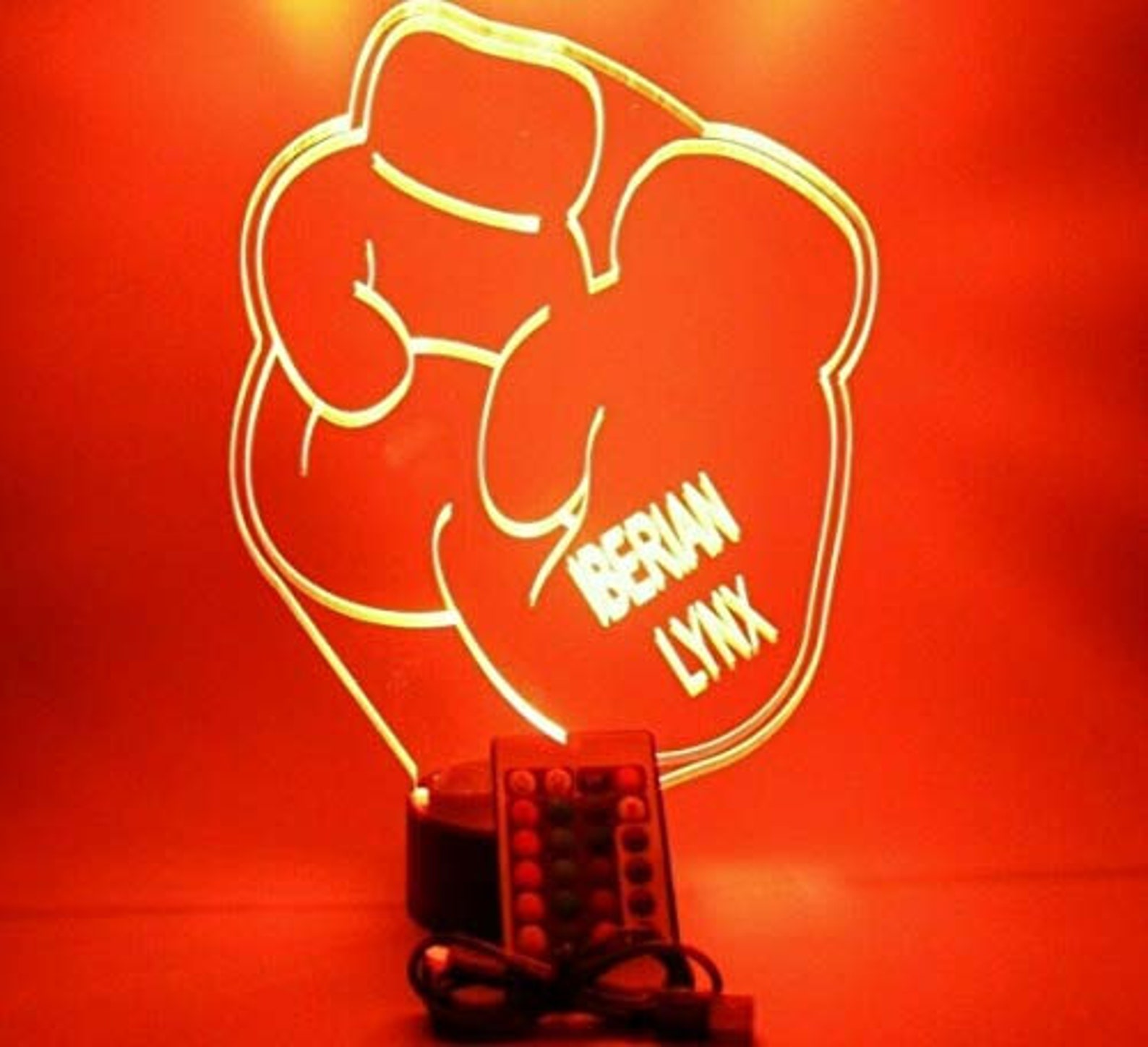 Boxing Gloves Sports Night Light up Table Desk Lamp LED - Etsy Israel