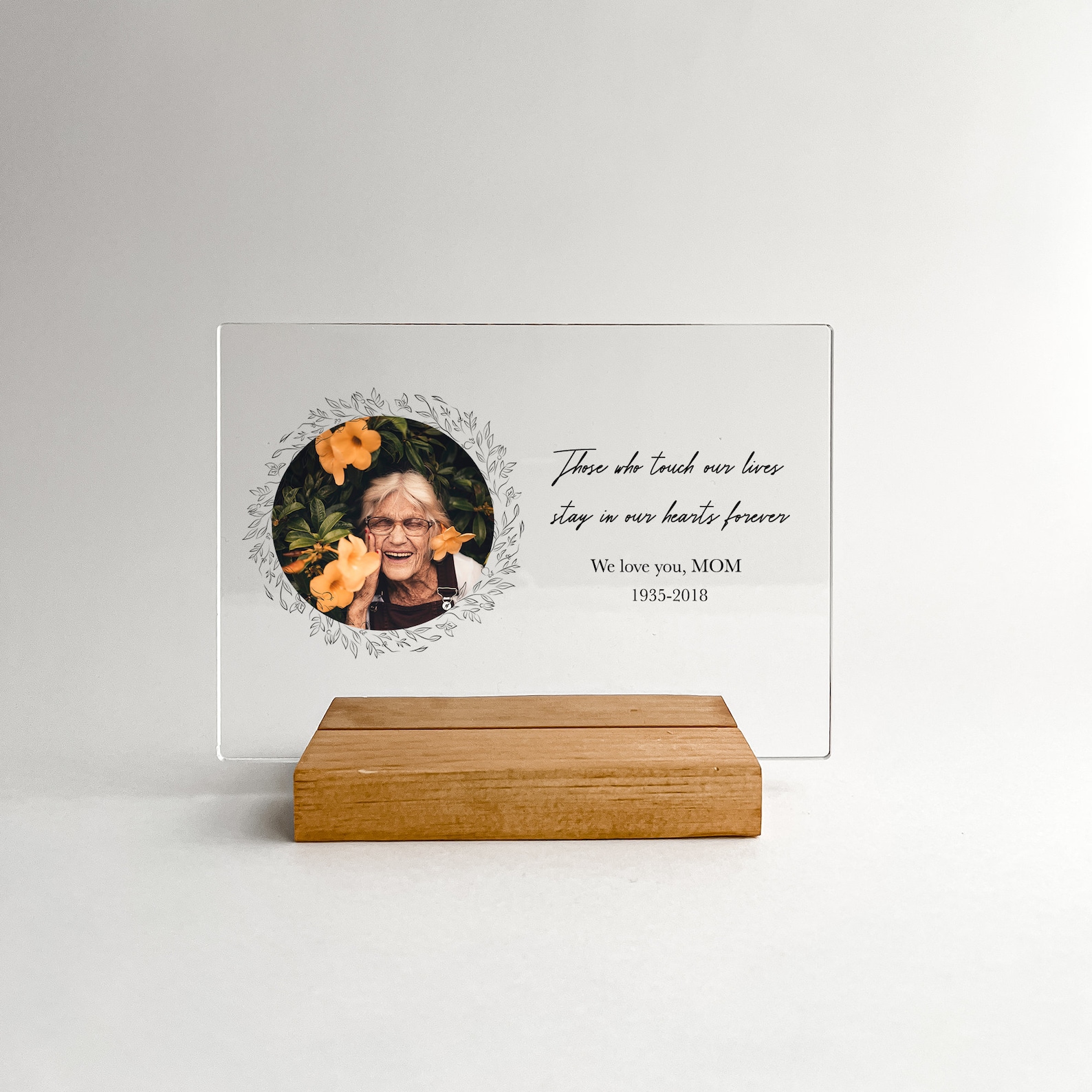 Custom Personalized Photo Picture Plaque in Loving Memory Rest - Etsy