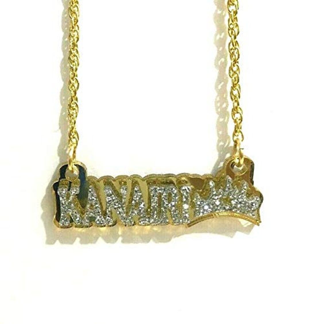 Personalized Name Plate Custom Name Necklace Nameplate Name Laser Cut ...