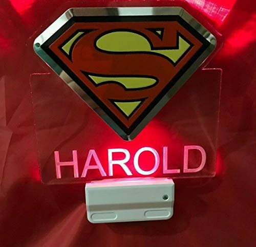 Superman Night Light Multi Color Personalized LED Wall | Etsy