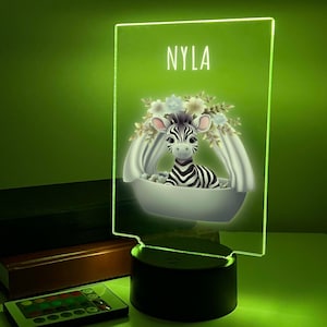 Cute Custom Personalized Name LED Stand Sign Night Light up Table Lamp ...
