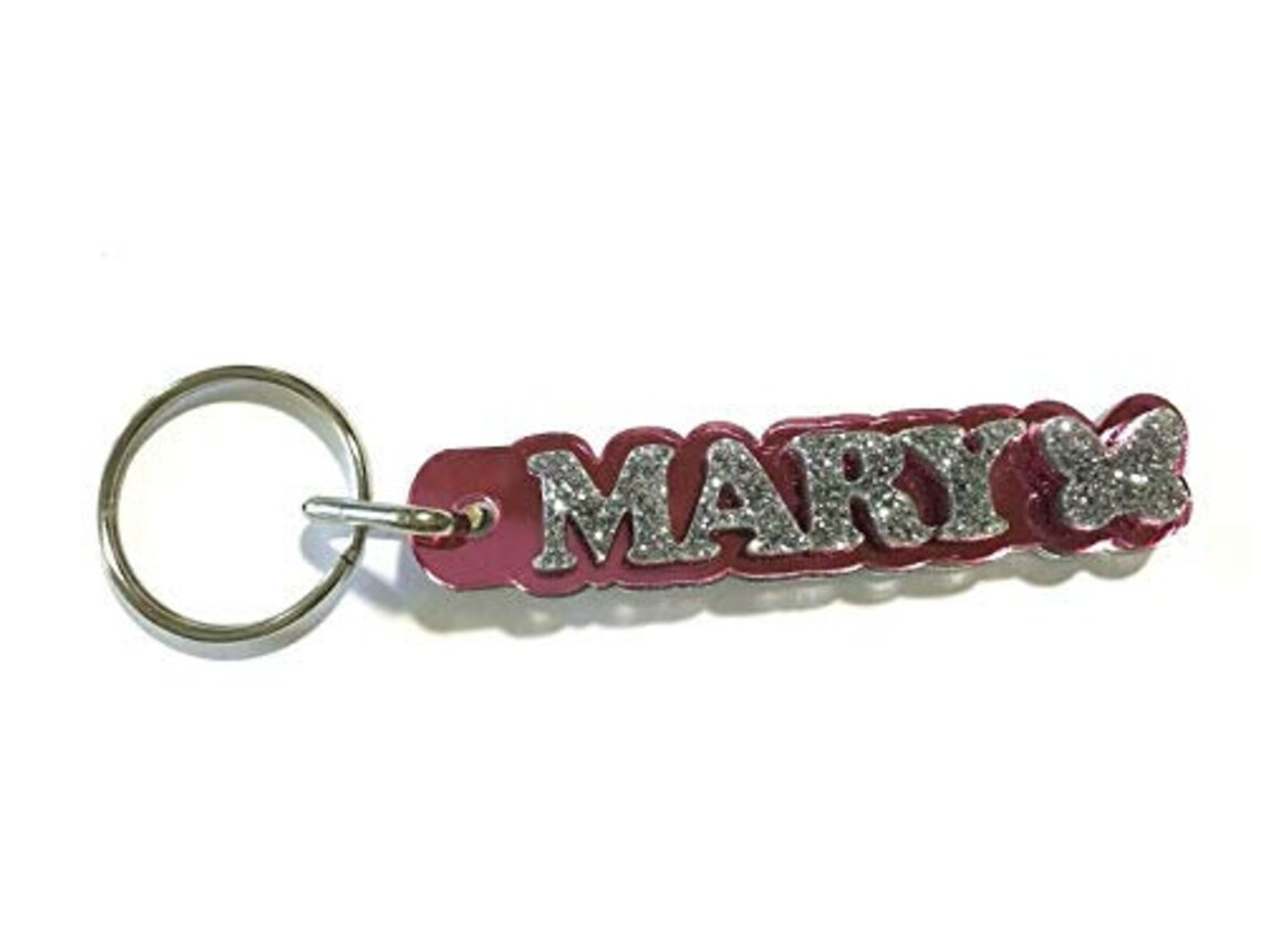 Custom Laser Cut Key Chain With Any Name Made Name Plate Name | Etsy