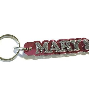 Custom Laser Cut Key Chain With Any Name Made Name Plate Name Shape Key ...
