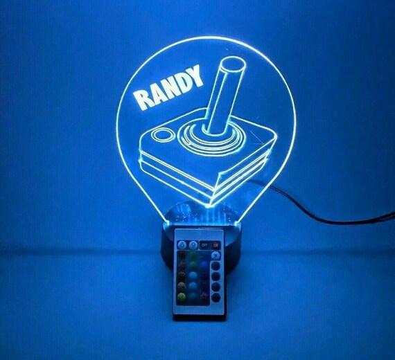 Vintage Gaming Joystick Controller Portable Gamer Room Night | Etsy