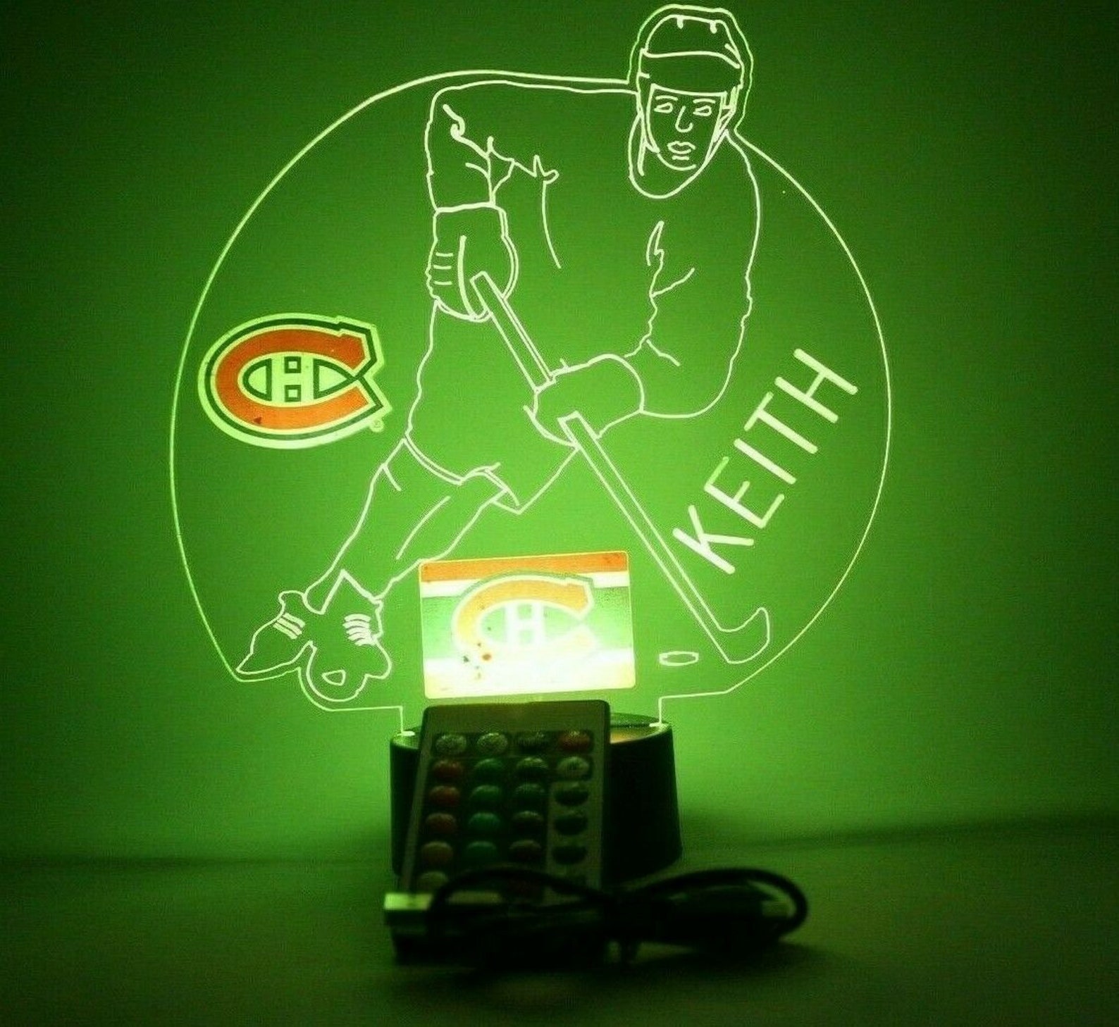 Montreal Canadiens Hockey Player Sports Night Light up Table - Etsy