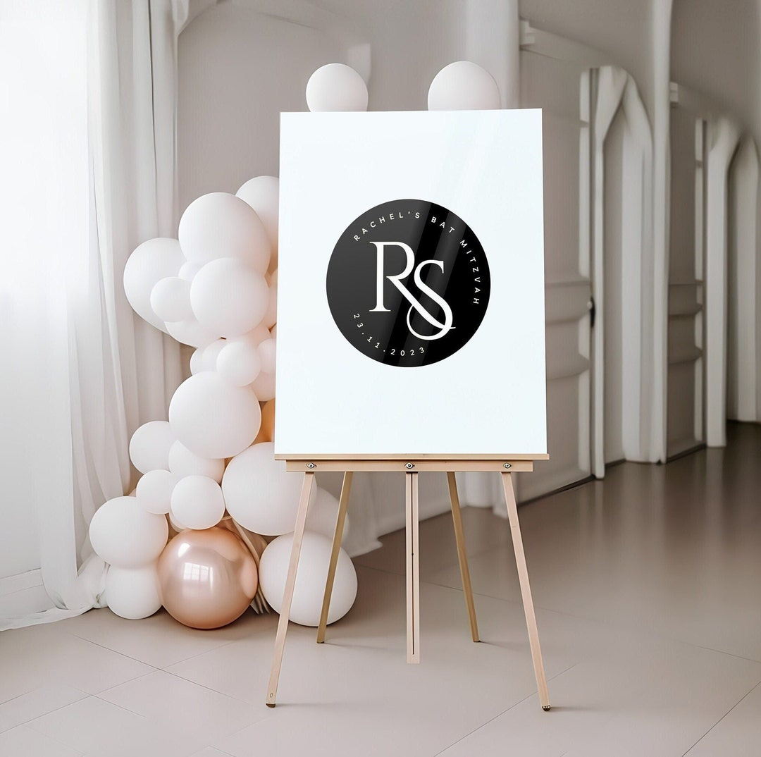 Acrylic Party Signature Sign in Boards With Logo Personalized Custom ...