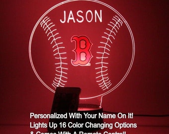 Red Sox Desk Lamp - Etsy