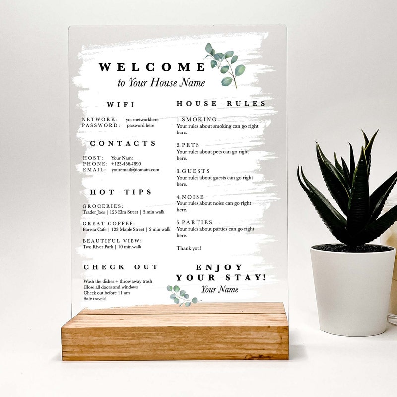 Desk Wifi Sign - Etsy