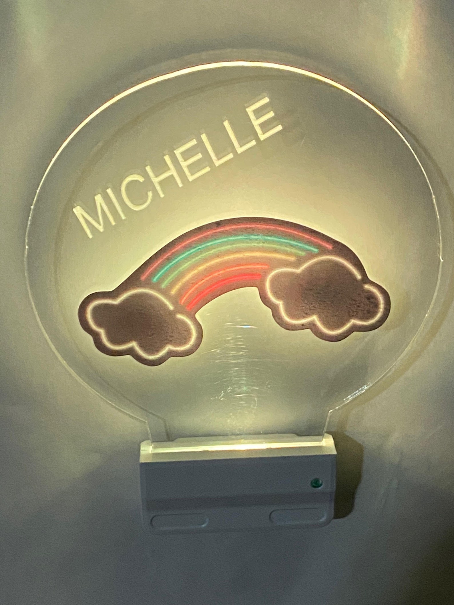 Rainbow Neon Night Light Multi Color Personalized LED Room - Etsy